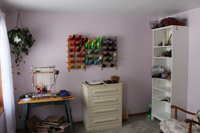 Pieces of A Quilter's Life: Room for the loom