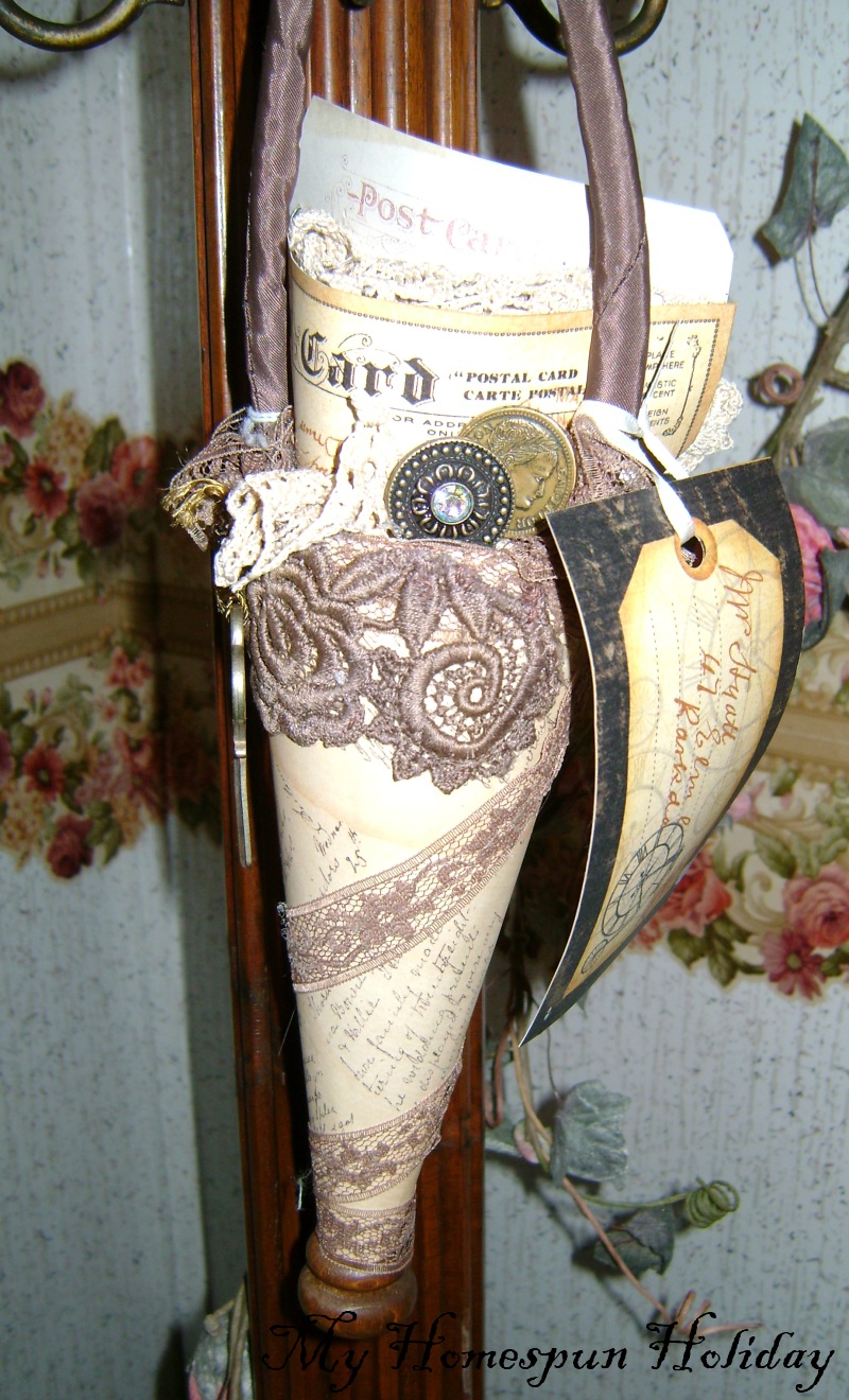 My Homespun Holiday: Victorian cones/Tussie Mussie
