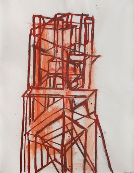 Drawing : Tony Bevan at Cartwright Hall