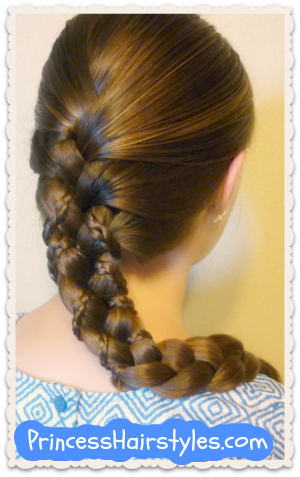 Micro Braid Lattice Wrap Hairstyle | Hairstyles For Girls - Princess ...