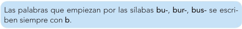 Las TIC en Primaria: PALABRAS CON BU-, BUR-, BUS-