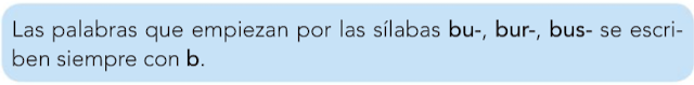 Las TIC en Primaria: PALABRAS CON BU-, BUR-, BUS-