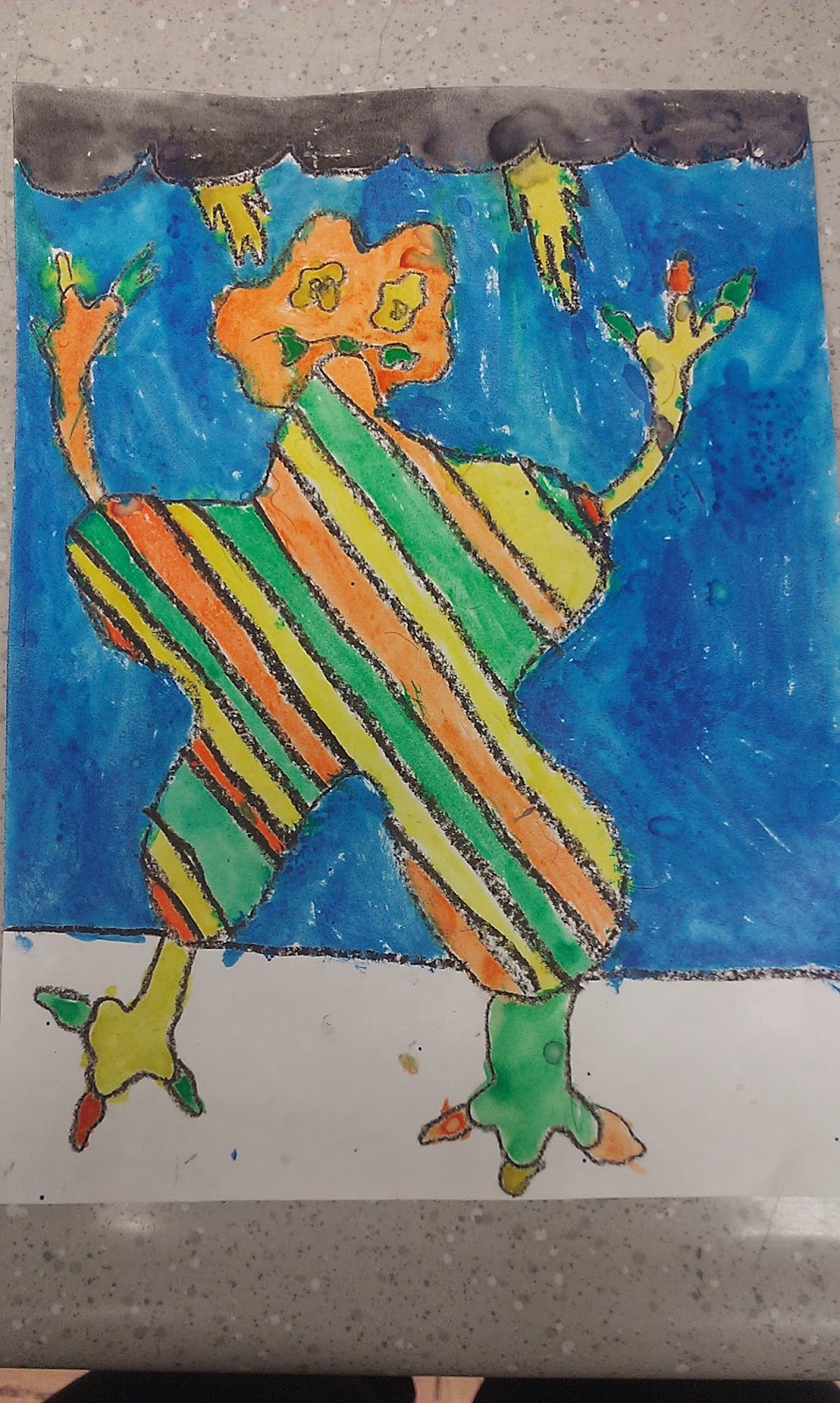 ARTsome! Elementary Art: 4th Grade- Organic Shape Monsters!