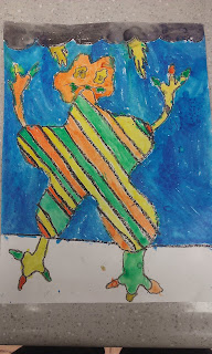 ARTsome! Elementary Art: 4th Grade- Organic Shape Monsters!