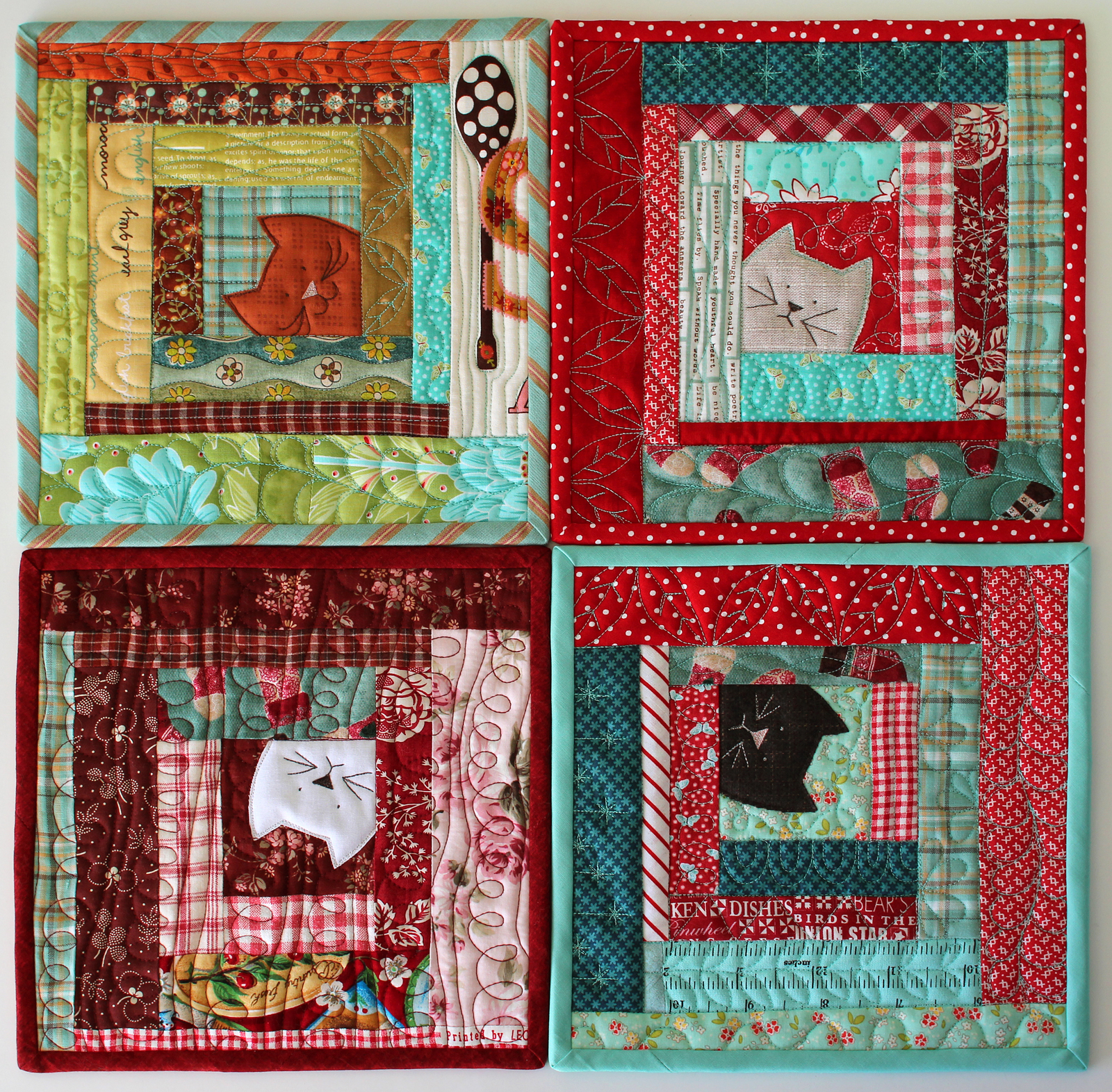 PatchworkPottery: Kitty Potholder pattern