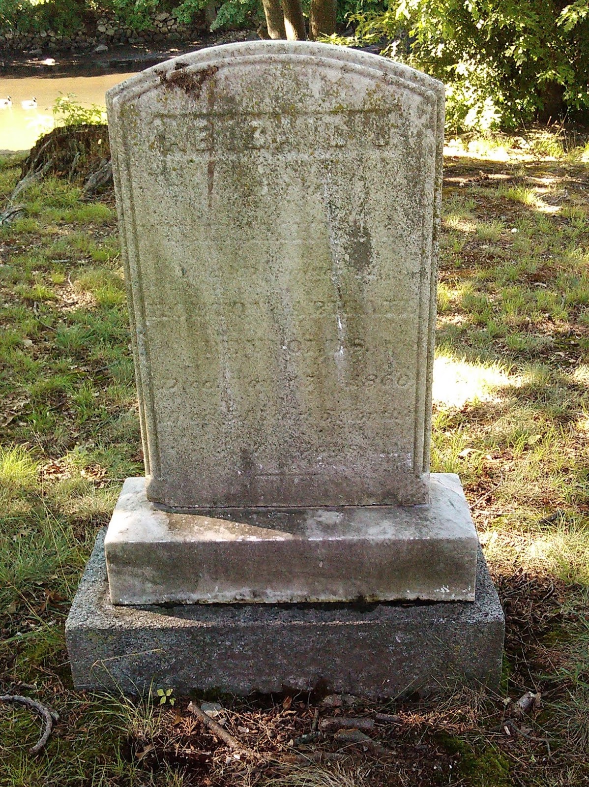 Hallowed Grounds & History: Surprise! Abigail Reynolds Mead Stone ...