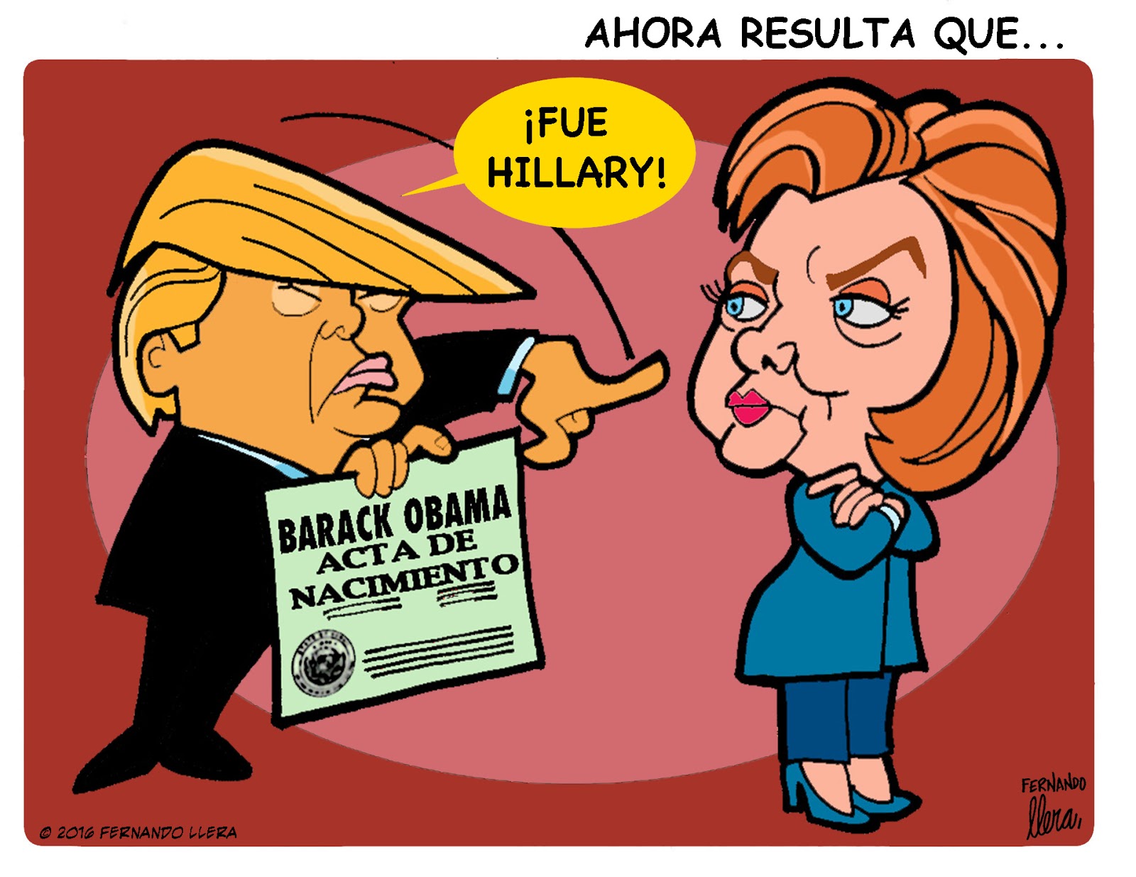 Fernando Llera Blog Cartoons: Donald Trump admits President Obama was ...