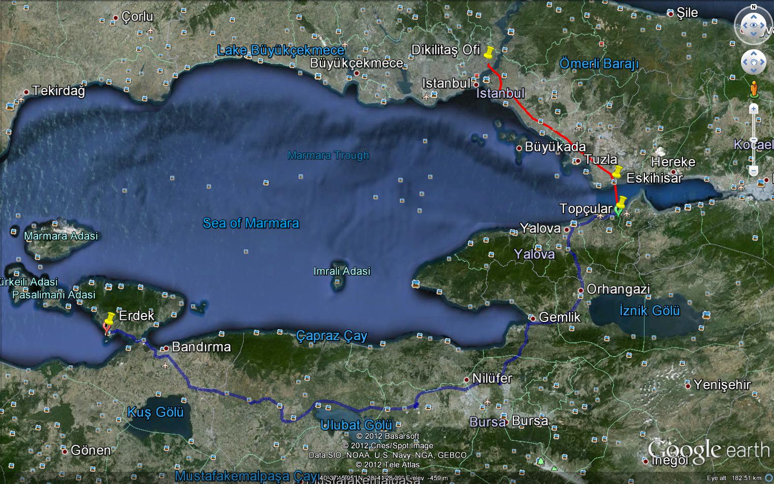 Motorsiklet Üzerinde Seyyah: 9 Haz 2012 Erdek Gezisi