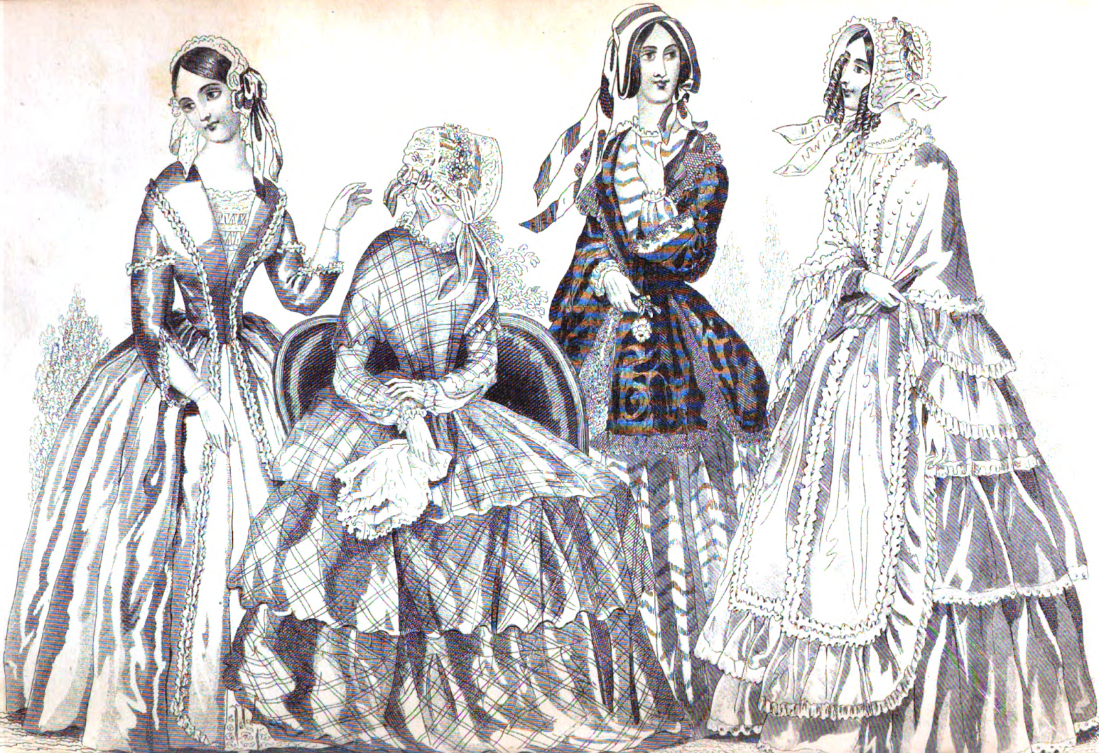 19th Century Historical Tidbits: 1845 Fashions