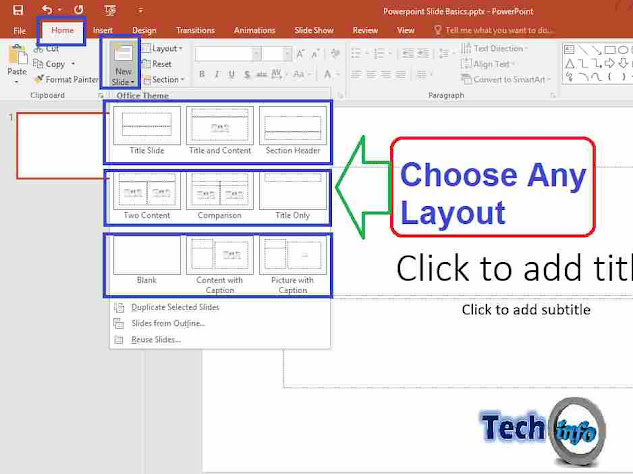 PowerPoint Basic of Slide setup | HrTech-TutorialsPoint