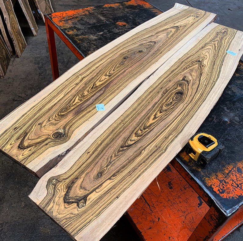 Tropical Exotic Hardwoods: These two Bocote slabs would make a neat ...