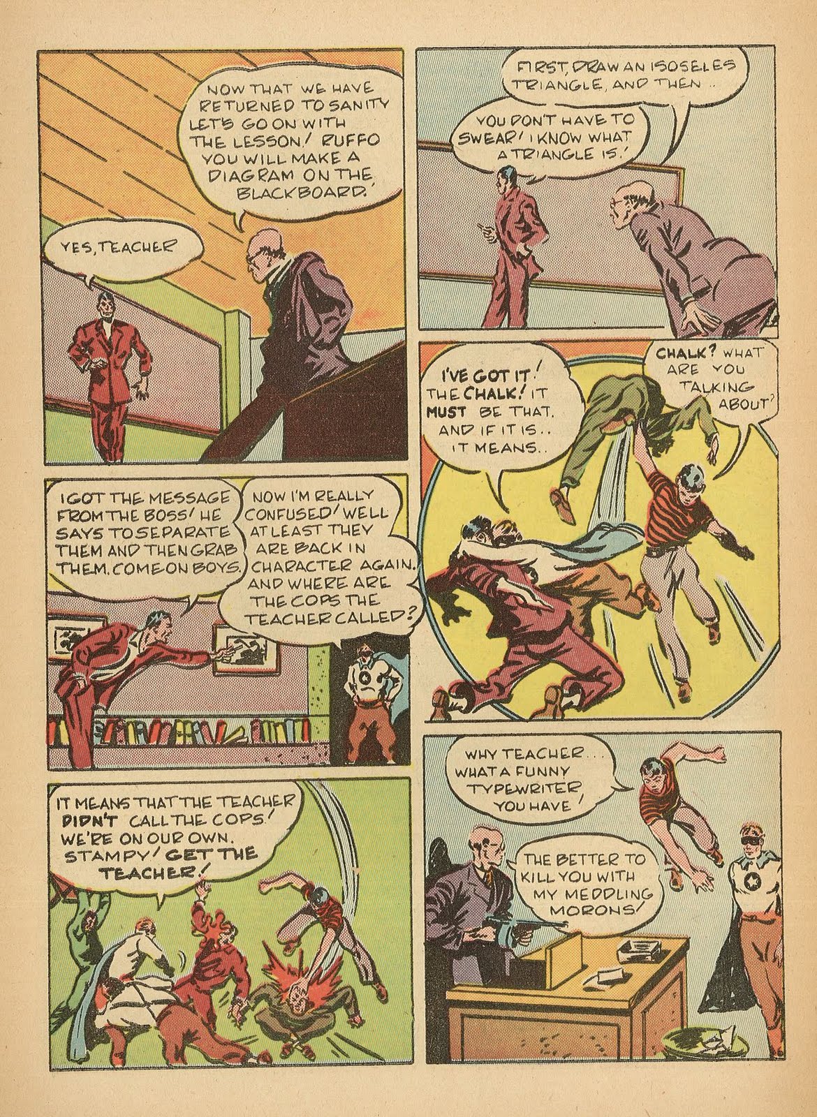 Four-Color Shadows: Airmale and Stampy-Snappy Comics-1945