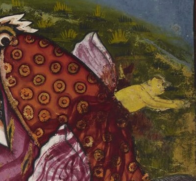 Indian Epics: Images and PDE Epics: Image: Hanuman battles the sea ...