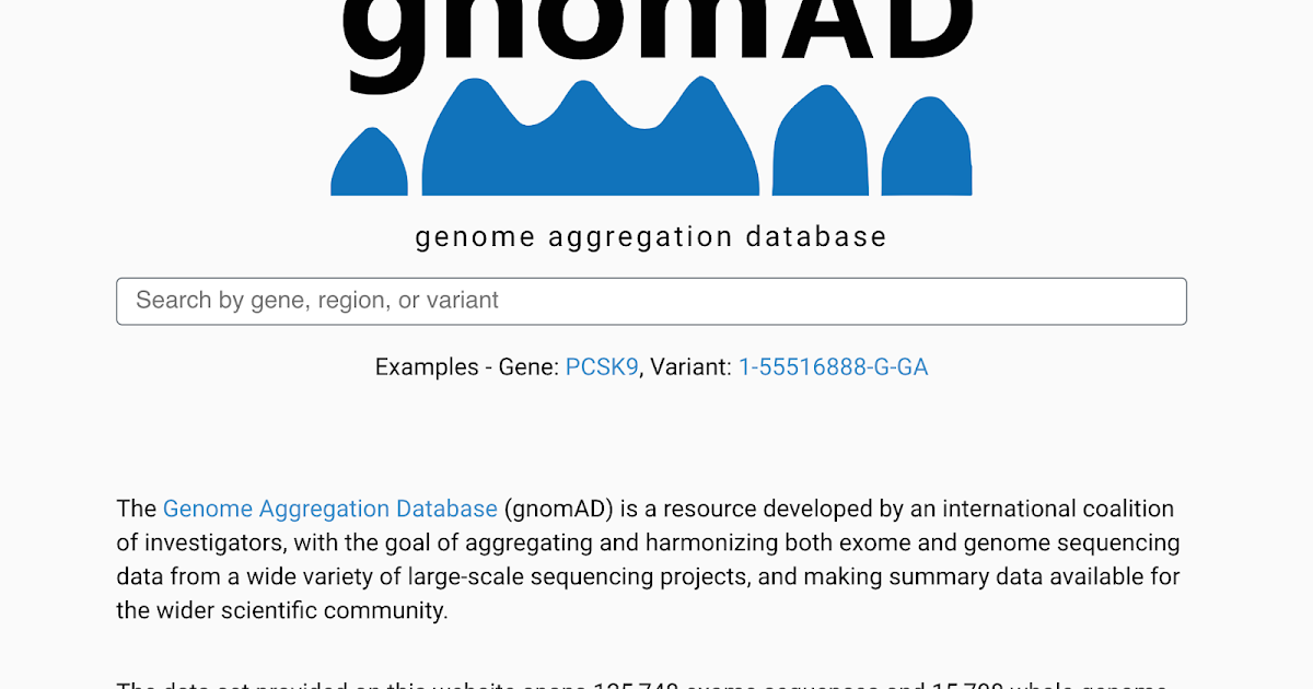 ICG is part of the gnomAD consortium