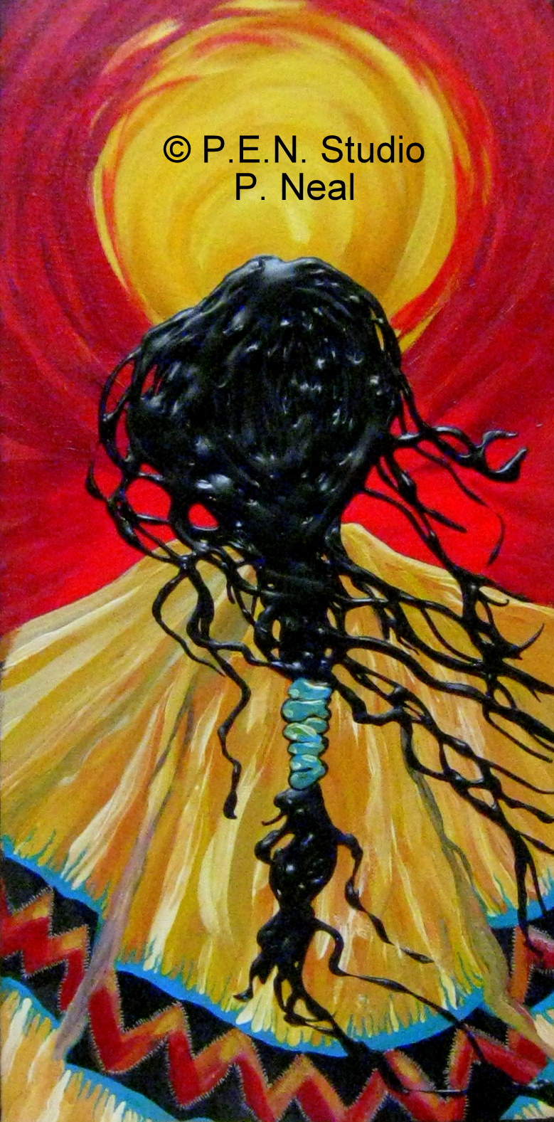 P.E.N. Studio: Commission - Cherokee Maiden Sunset