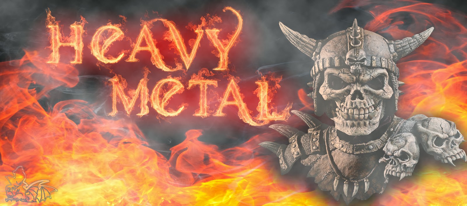 Lady Vamp Artworks: Heavy Metal on fire