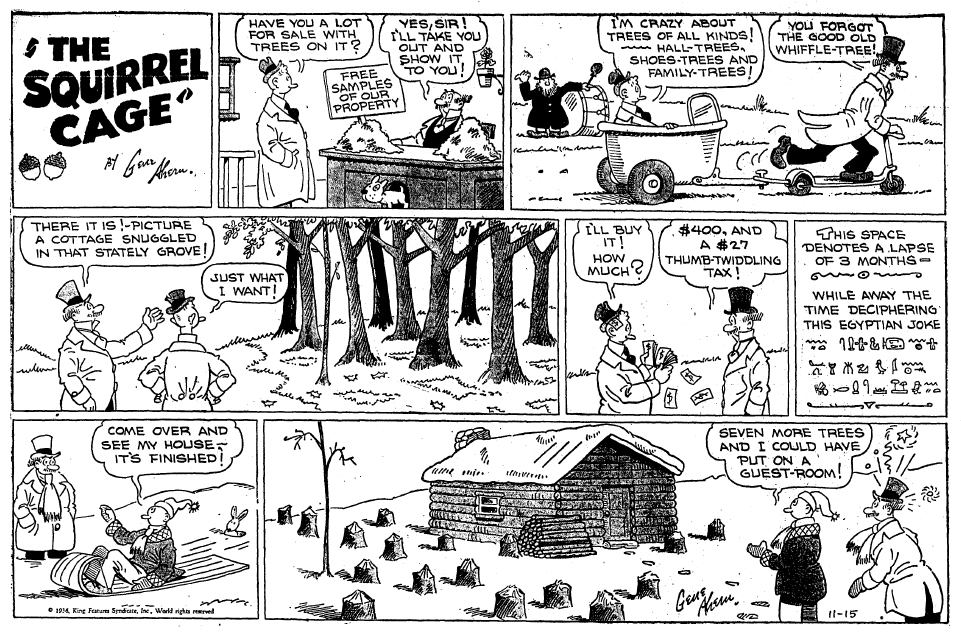 Screwball Comics: Gene Ahern's First Squirrel Cages and the Birth of ...