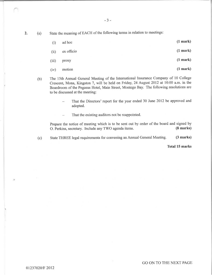 Csec January Past Papers