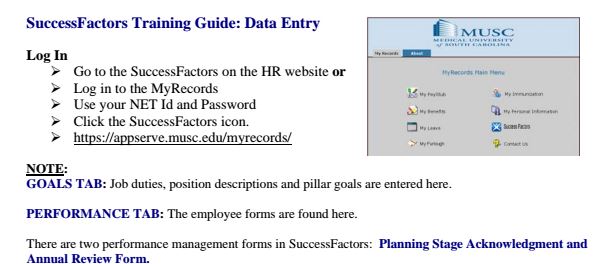 Successfactors Training Guide : Data Entry ~ Successfactors Onboarding ...