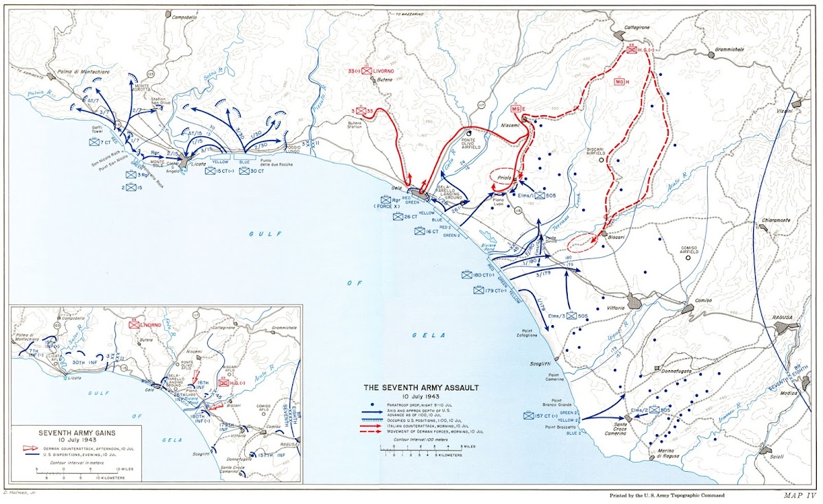 Researchomnia: BATTLE OF GELA (JULY 1943) & LIVORNO DIVISION COUNTERATTACK
