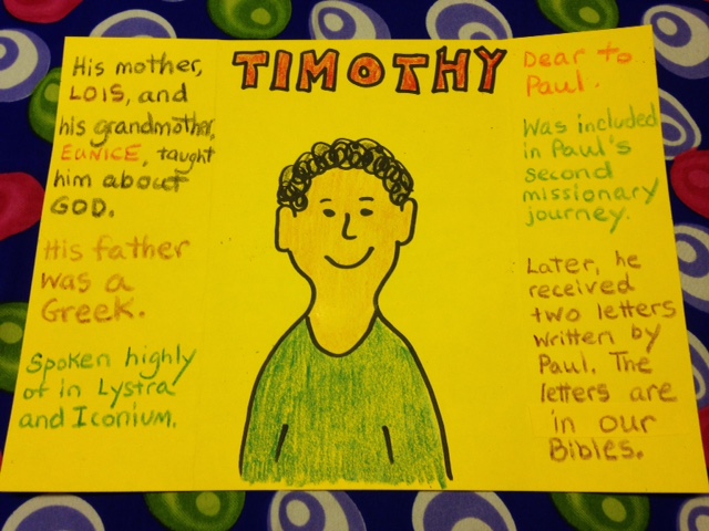 Children's Bible Lessons: Lesson - Young Timothy