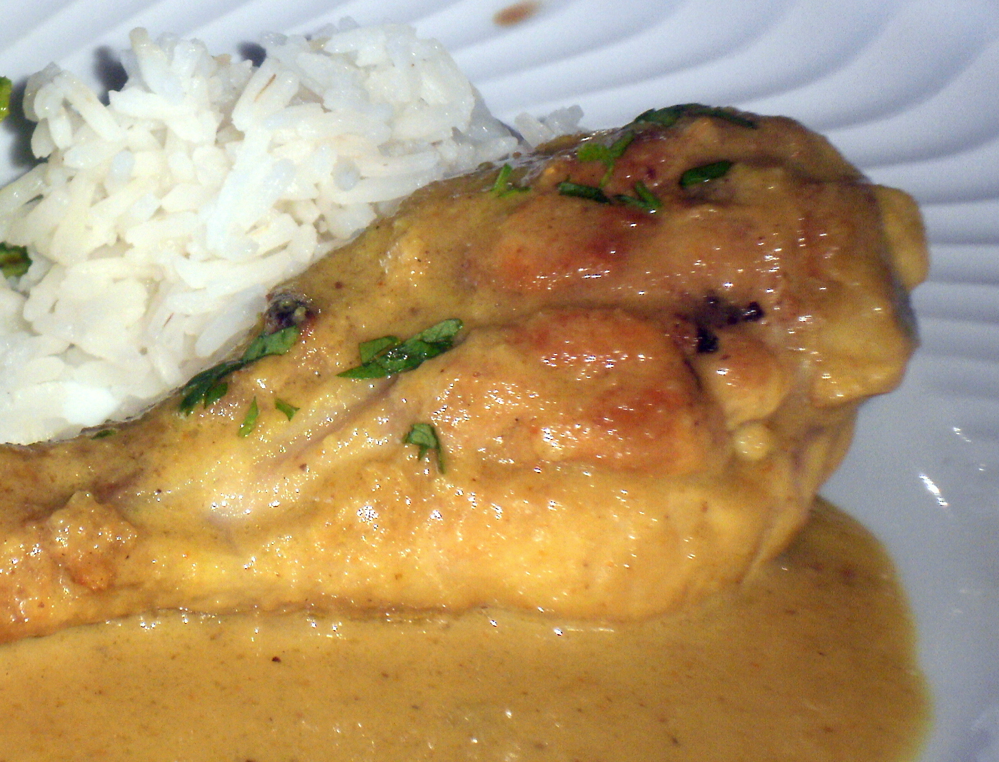 Teoria da cor : Caril de Frango com maçã e gengibre