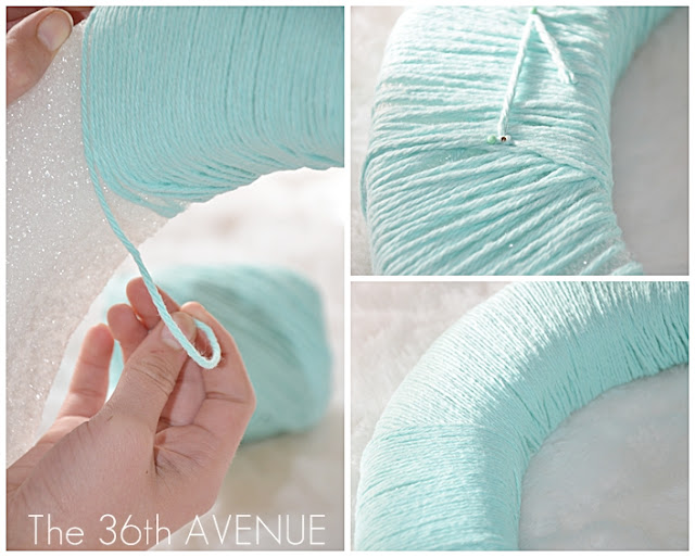 Yarn Spring Wreath Tutorial | The 36th AVENUE
