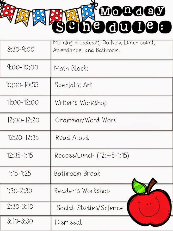 My Schedules - Teaching Little Smarties