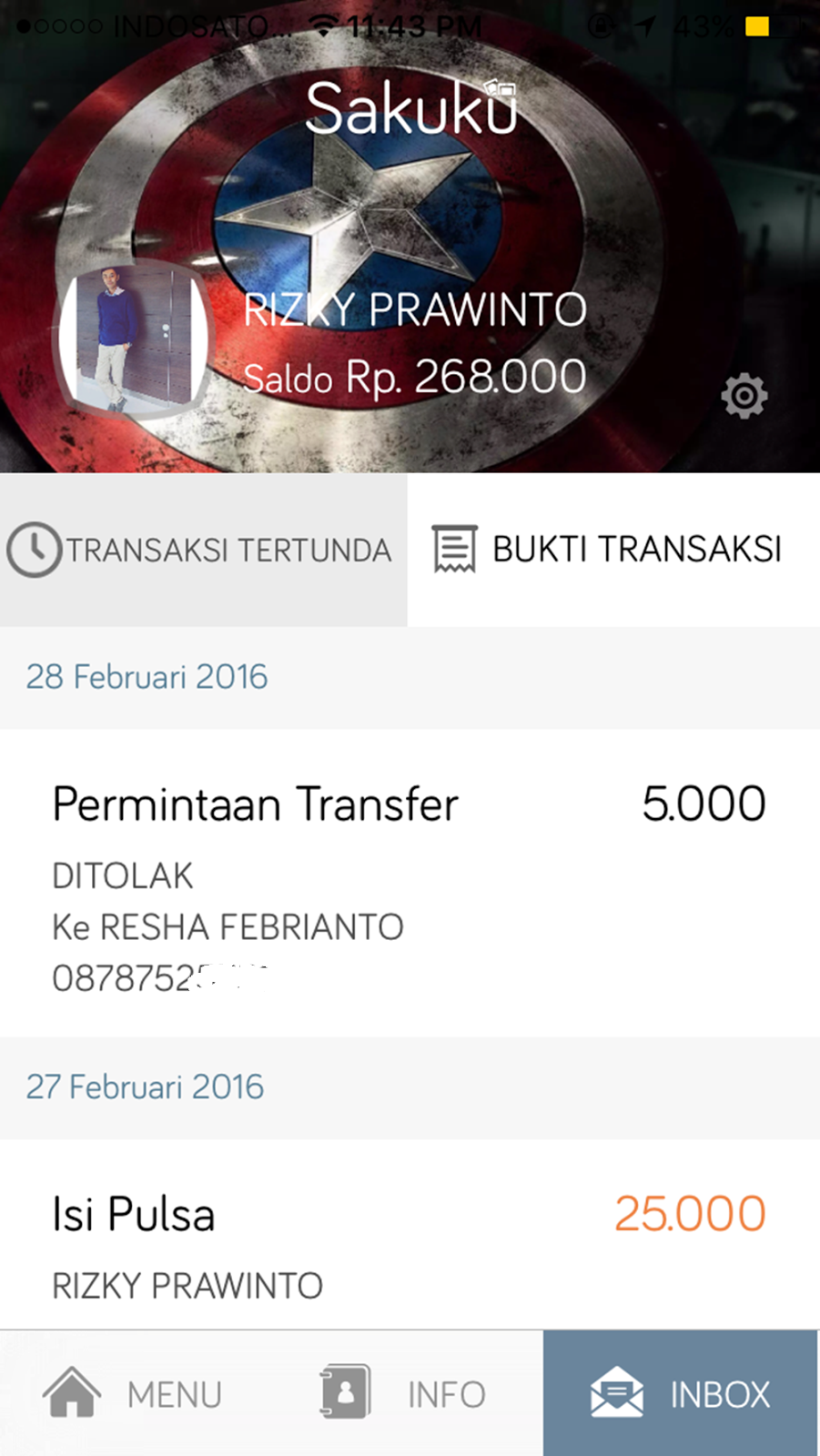 Mencoba Layanan E-money BCA Sakuku