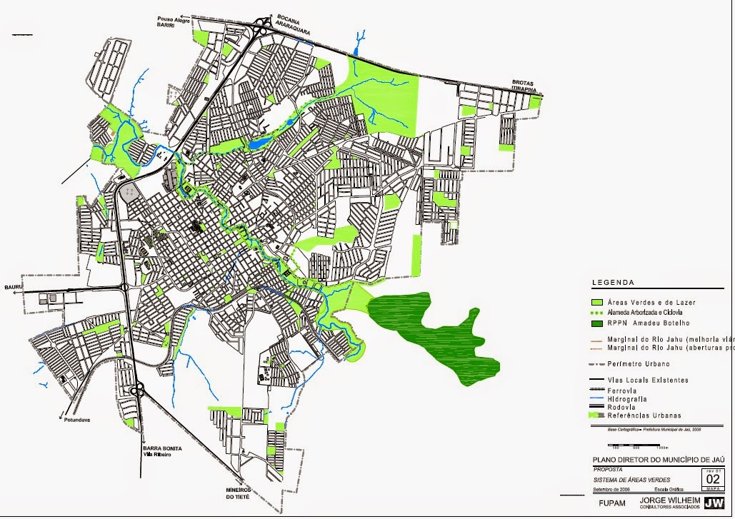 Plano diretor de Jaú - SP: Mapas - Plano Diretor (2006)