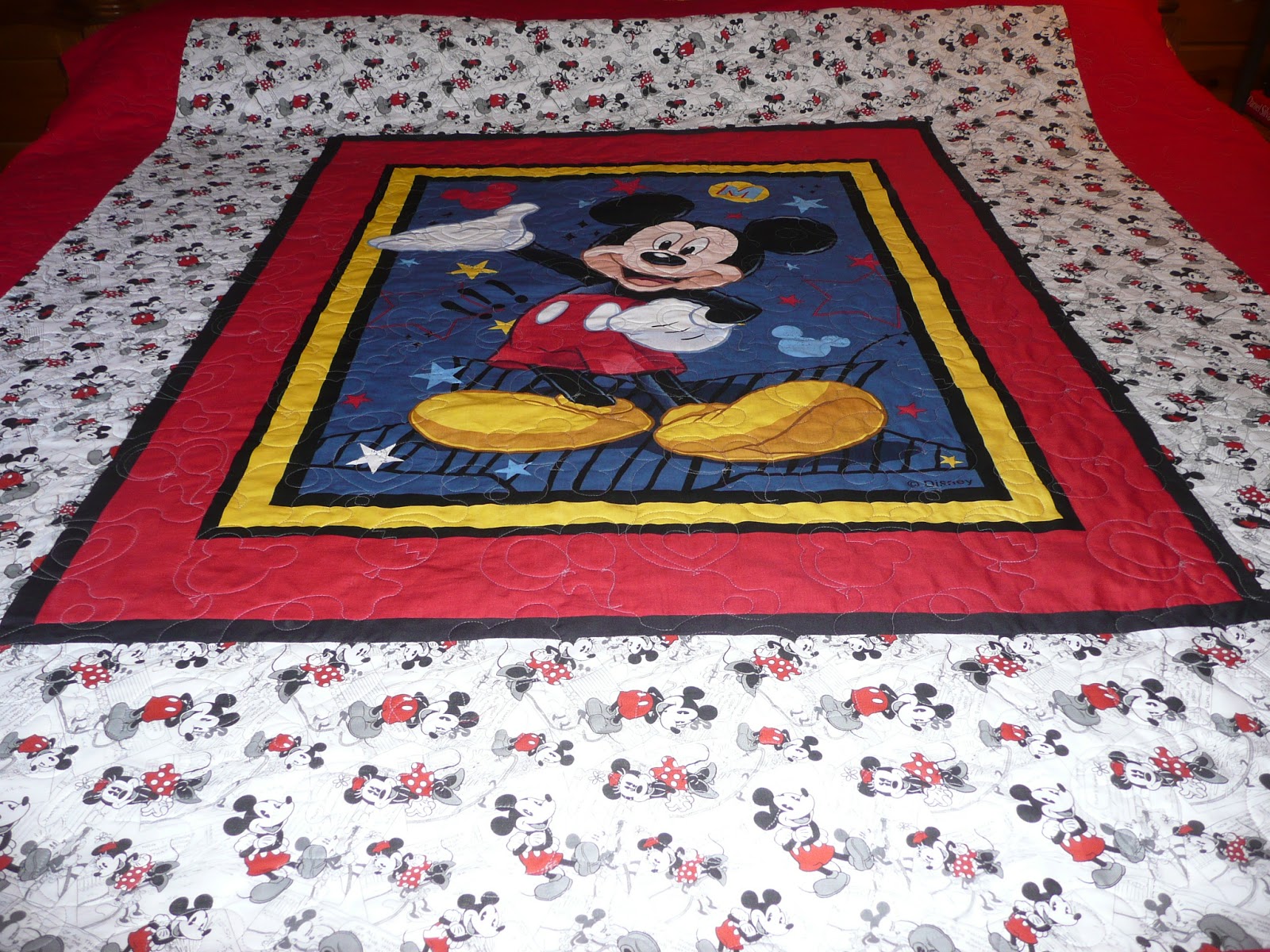 Acorn Ridge Quilting: Gage's Mickey Mouse Quilt