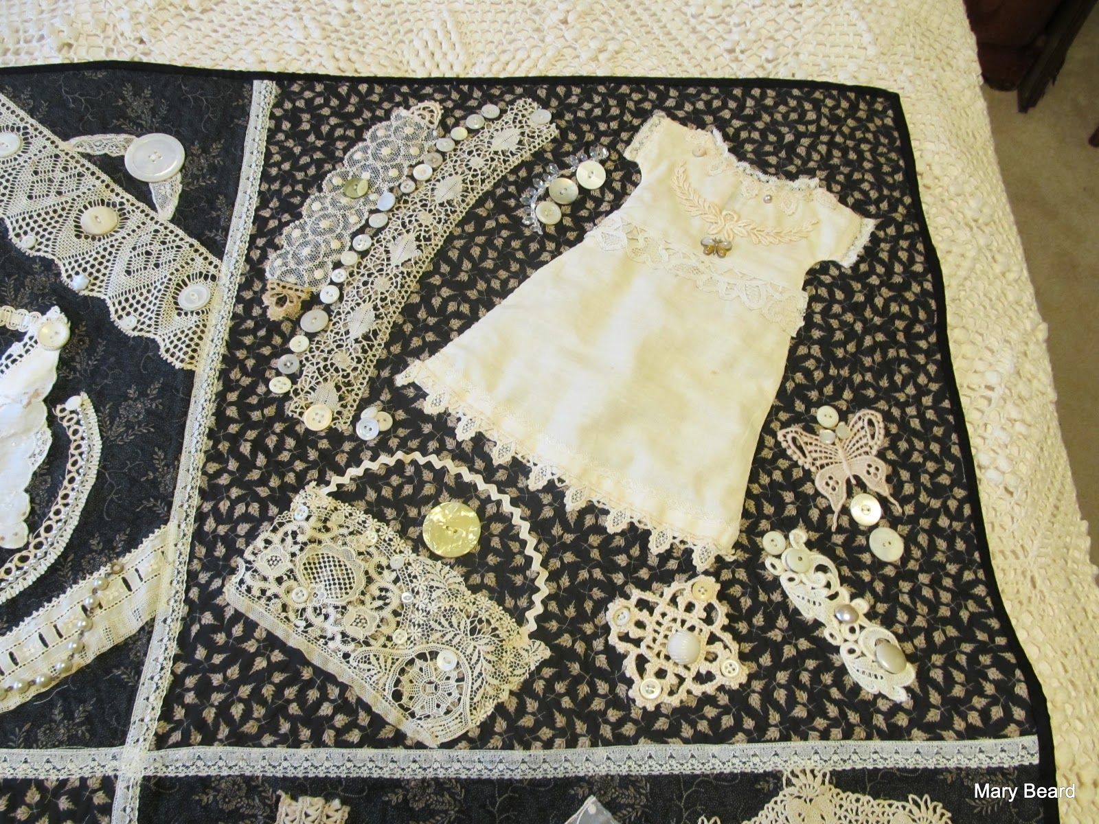 Crazy Quilting In Texas with Mary K. Beard: Lace Quilts made with doll ...
