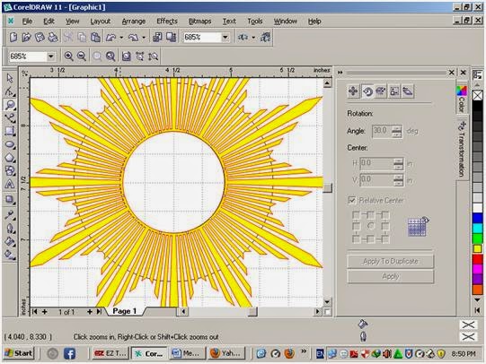 Belajar Corel Draw: Membuat Logo Muhammadiyah