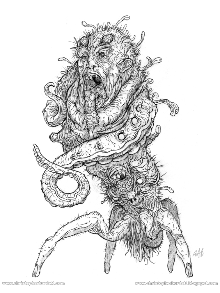 The DOODLES, DESIGNS, and aRT of CHRISTOPHER BURDETT: Mutated little friend