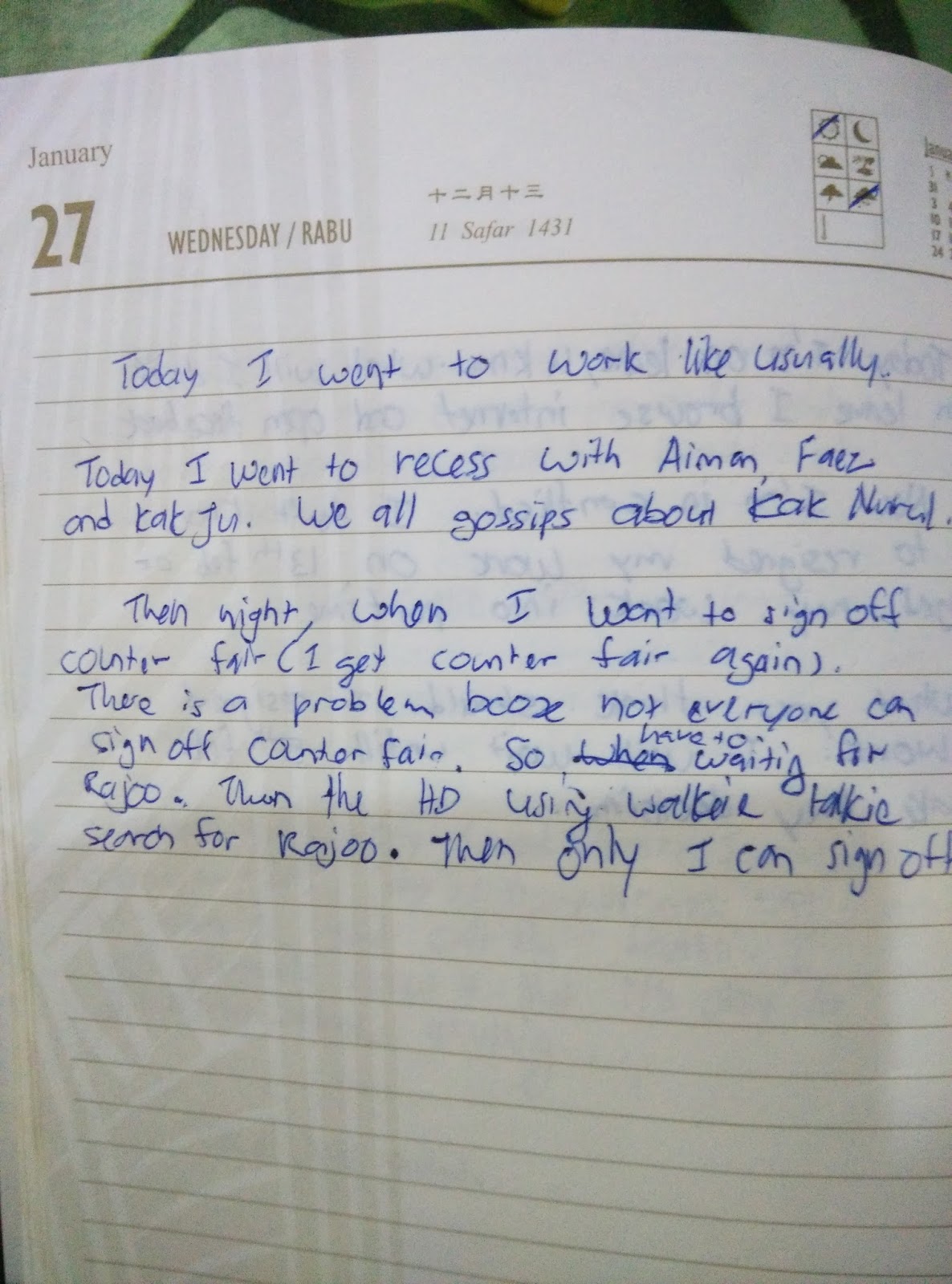 MISS I: Diary Must Keep: Benefits of Writing a Diary/ Journal