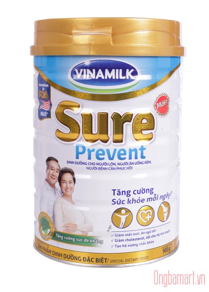 Sữa Vinamilk Sure Prevent Hộp thiếc 900g [ Ongbamart - Sữa ]: MUA SỮA ...