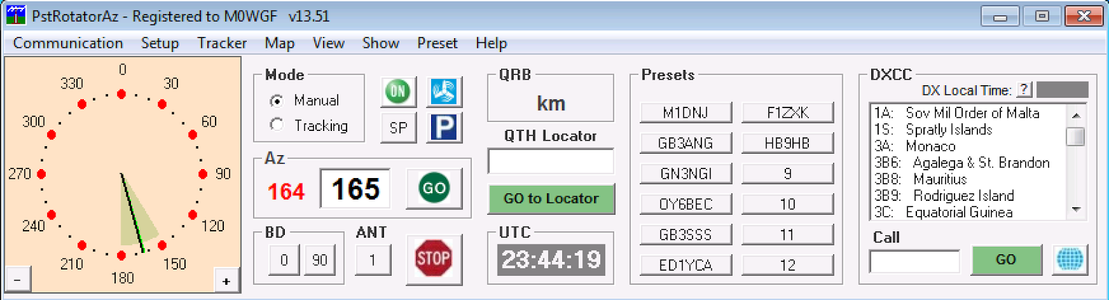 M0WGF's radio musings.: Easy Rotator Control 4 and the Yaesu G450C Rotator.