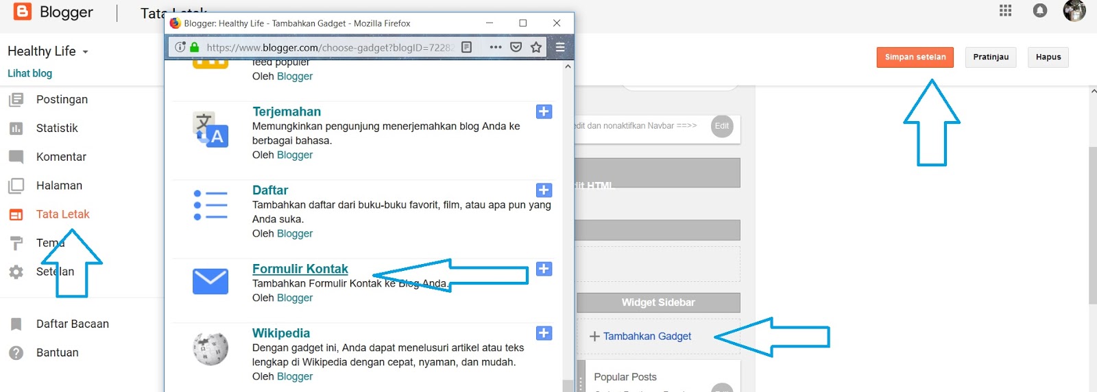 Cara Menambahkan Formulir Kontak di Blog | Panduan Pemula - Nyampling