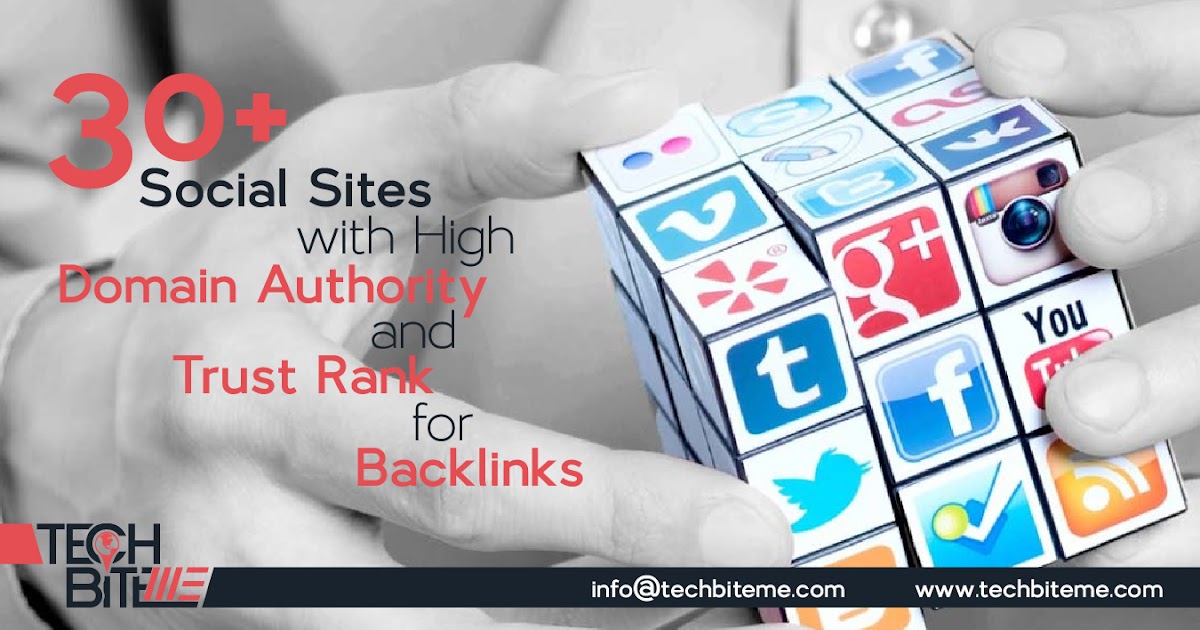 30+ Social Sites with High Domain Authority and Trust Rank for Backlinks