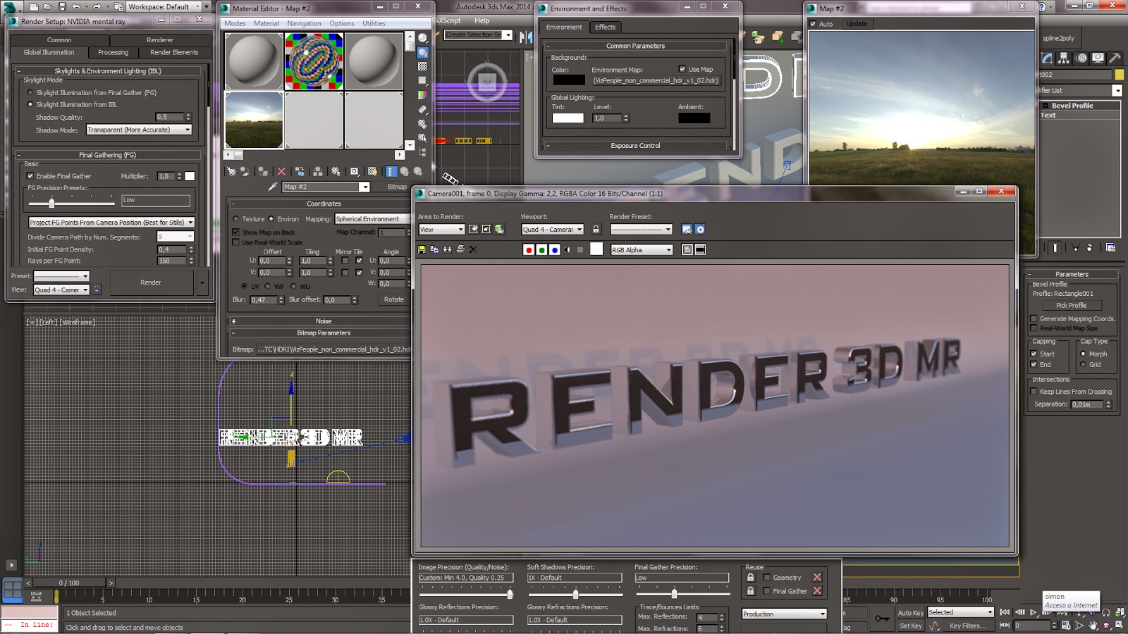 ARDIARQUI RENDER 3D tutoriales, tips, cursos: HDRI-IBL-Mental Ray