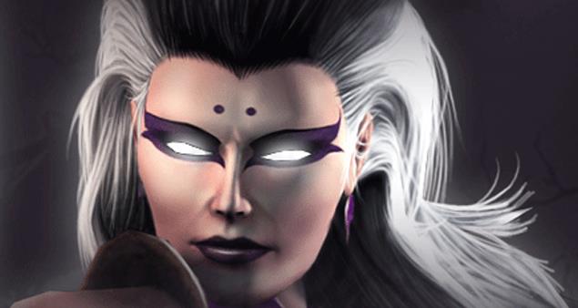Vale da Escuridão: Série Mortal Kombat - Maquiagem: Sindel