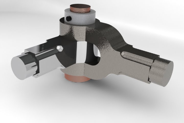 My Cad Designs: Knuckle Joint 3D model