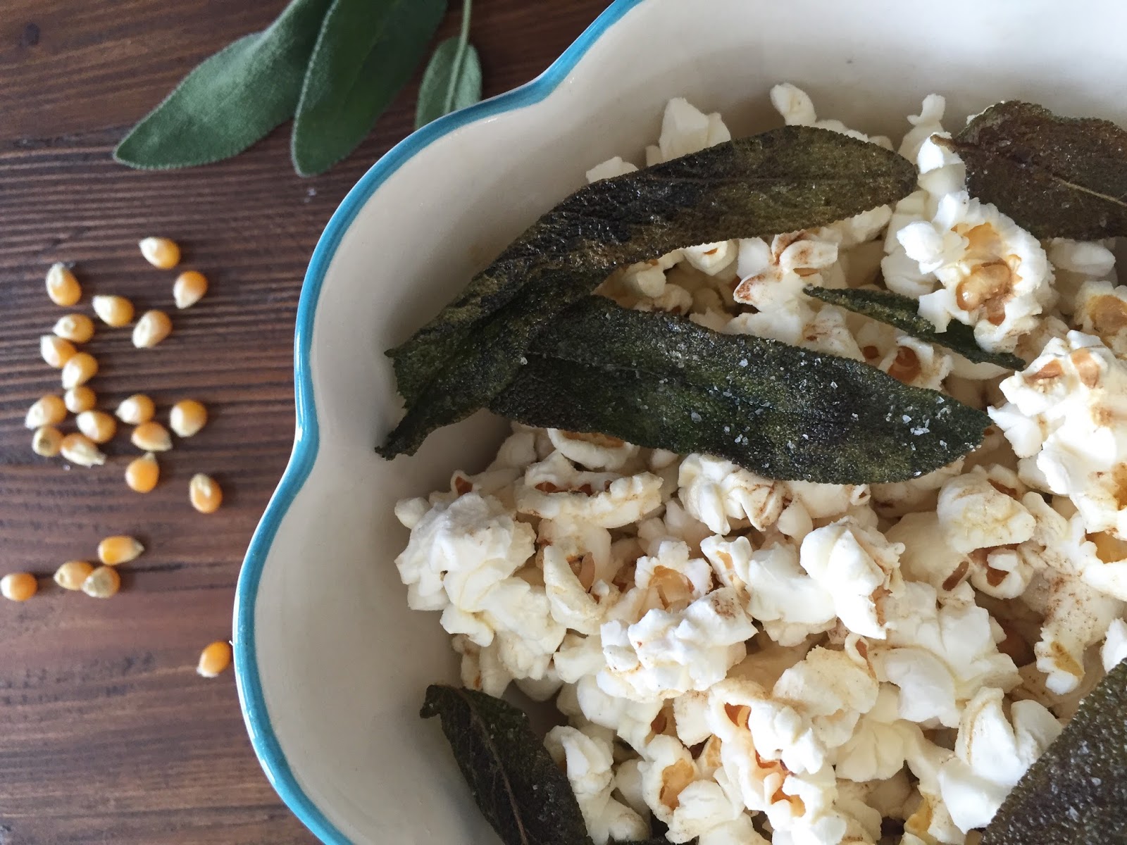 brown butter & crispy sage popcorn