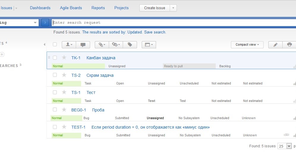 Тут можно потыкать Youtrack | Жизнь - это движение! А тестирование ...