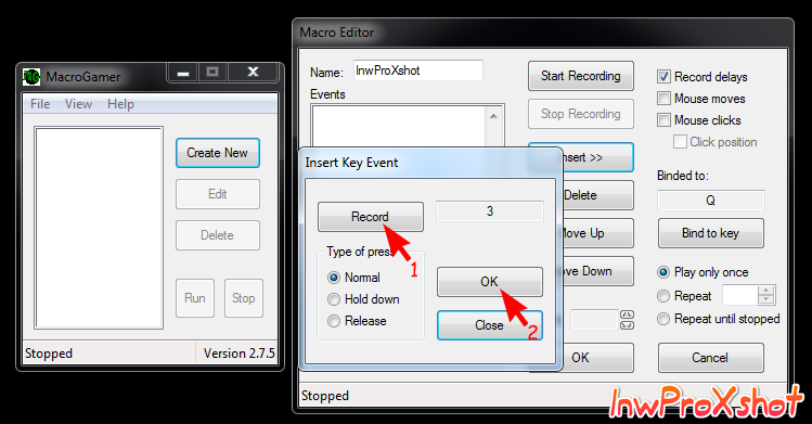 แจกโปร Xshot ฟรี 2017: สอนทำมาโคร Xshot ด้วยโปรแกรม Macrogamer