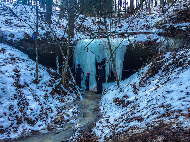 Exploring the Kickapoo Ice Caves