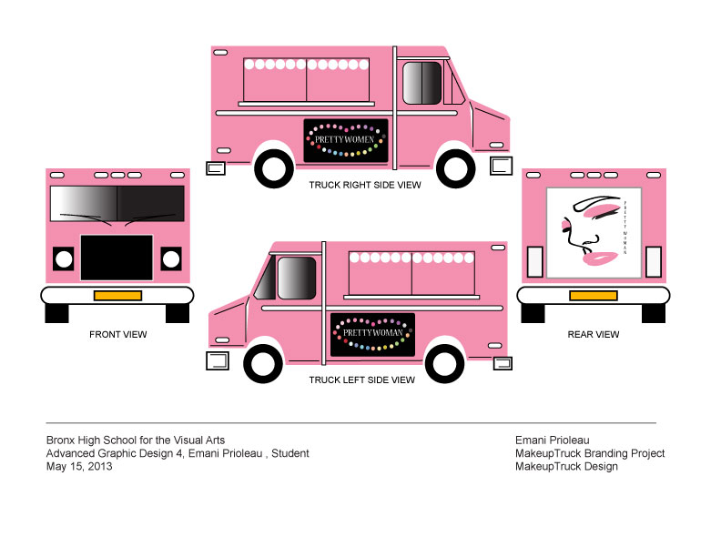 Blue_Diamond: Makeup Truck Branding Project
