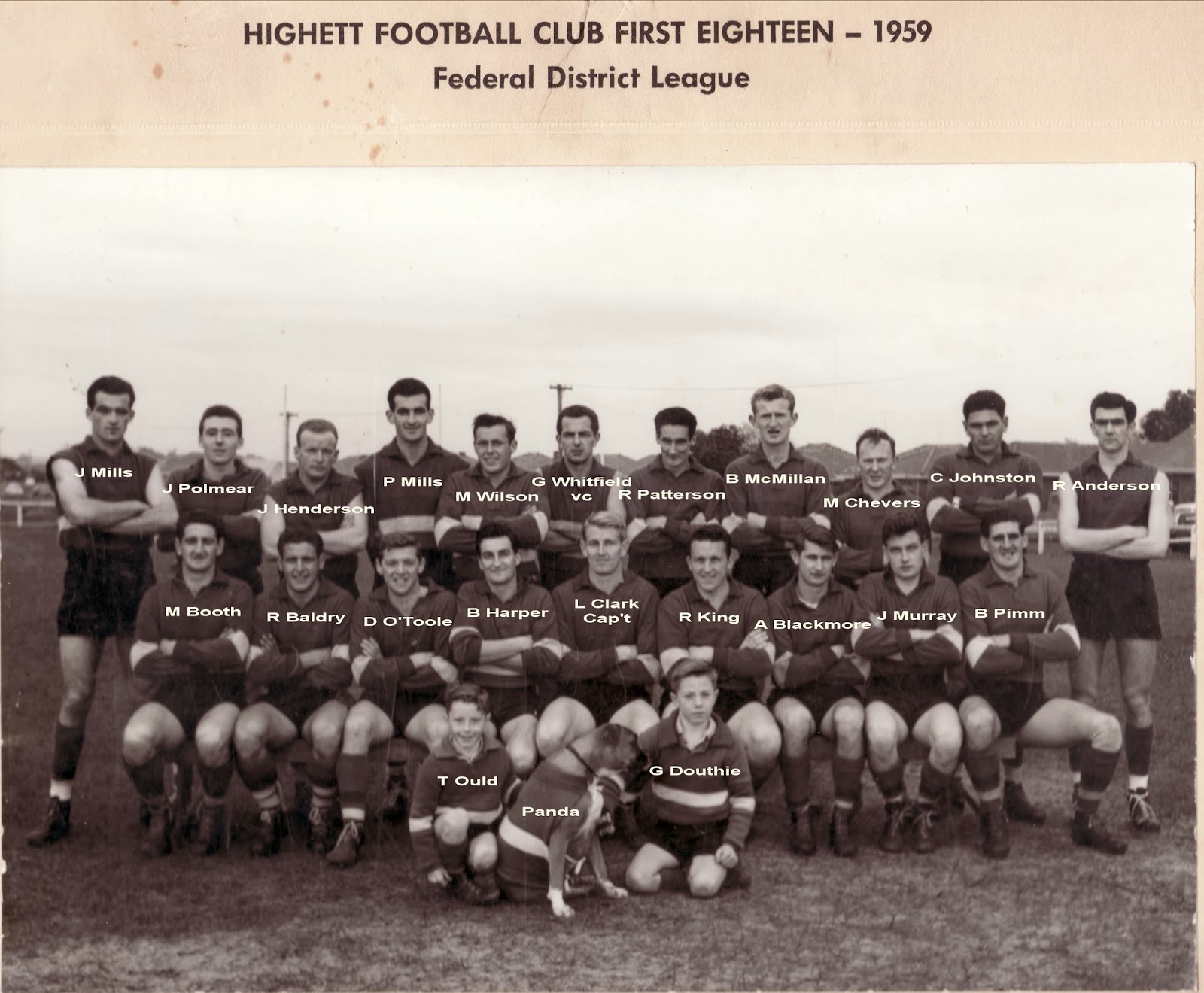 HIGHETT FOOTBALL CLUB HISTORICAL PHOTOS & MEMORABILIA