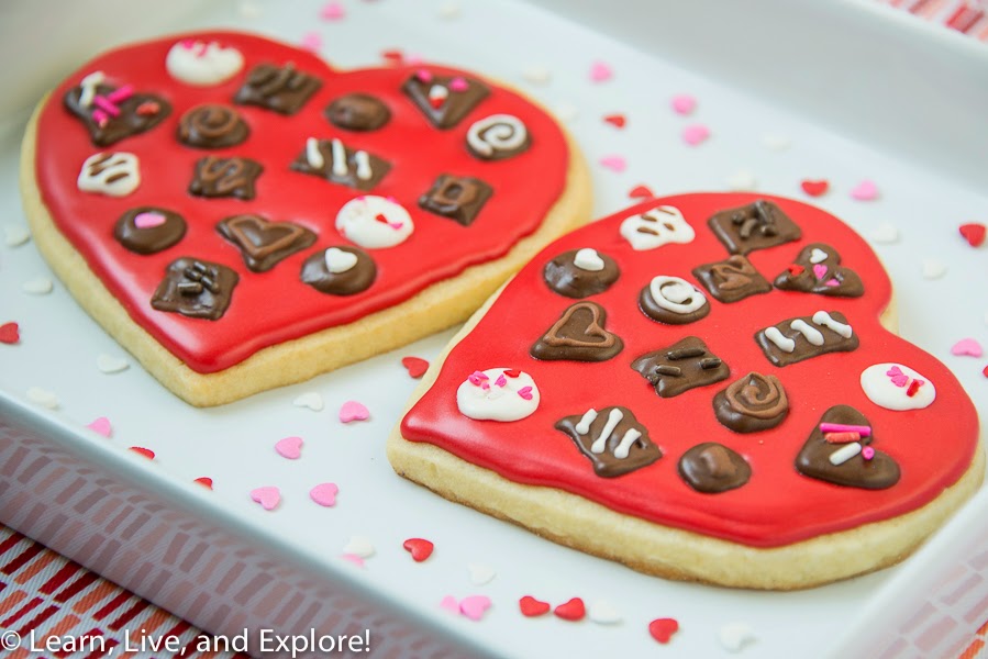 Heart Shaped Chocolate Box Cookies ~ Learn, Live, and Explore!