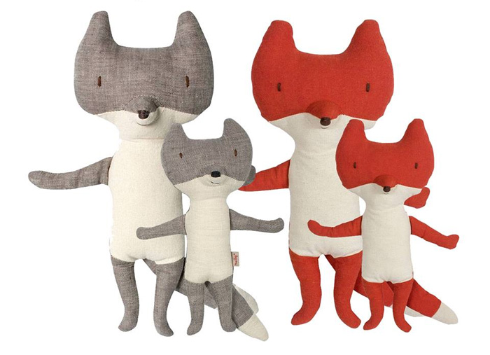 Knuffels à la carte blog: NEW! Maileg mini wolf & fox